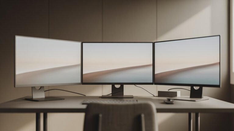 17 Triple Monitor Setup Ideas to Upgrade Your Desk - ArtTechHouse